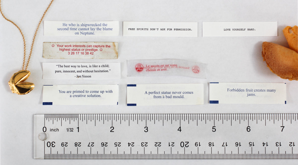 What Size is a Fortune Cookie Fortune? • Fortune & Frame