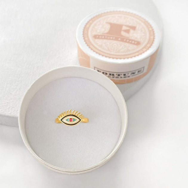 Evil Eye Ring • Wisdom • Fortune & Frame
