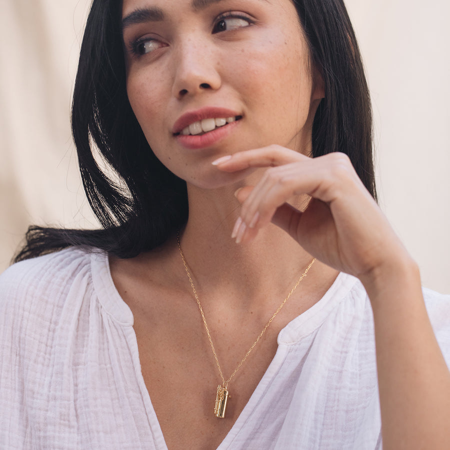 Capsule + Wand Locket with Note • Fortune & Frame