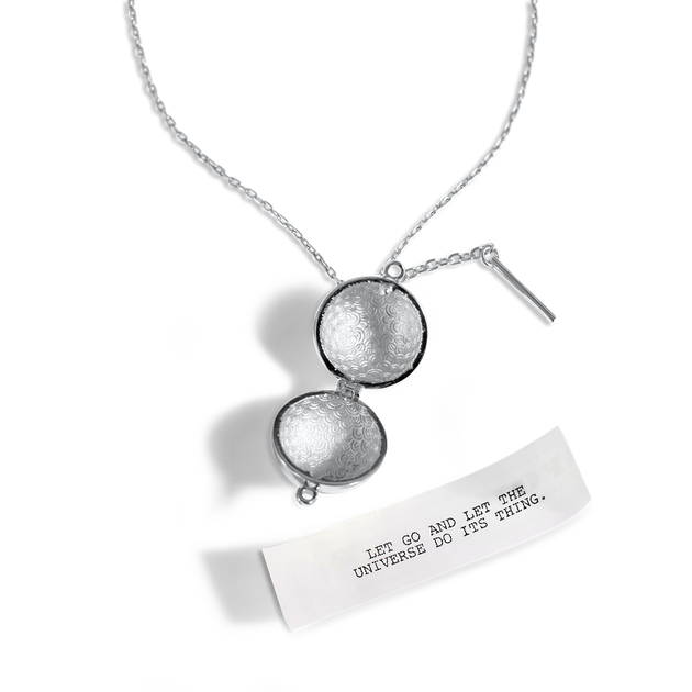 Sphere + Wand Locket • Sterling Silver • Fortune & Frame